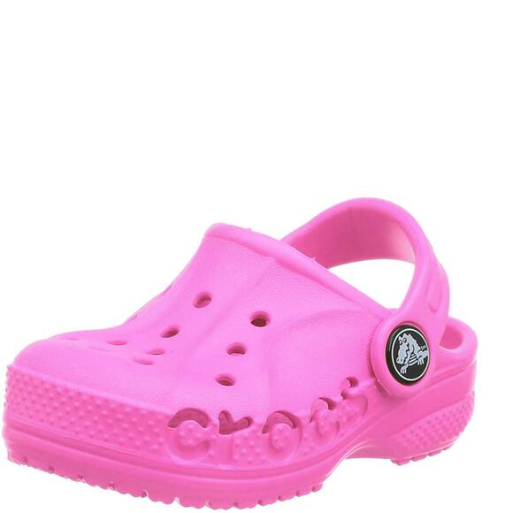 CROCS | Shoes | New Crocs Unisexchild Baya Clog Neon Magenta 9 Toddler ...